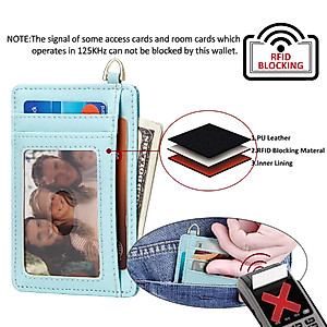 GEEAD Slim Minimalist Front Pocket RFID Blocking Card Holder Wallets for Men & Women