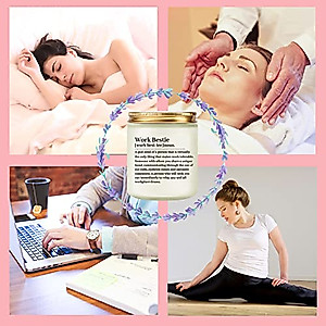 LAMIVEENLA Gifts for Coworkers Scented Candle - Work Bestie Gift for Women Office Coworker Gifts for Women Small Cool Funny Birthday Holiday Gifts for Coworker Going Away Leaving Gifts Soy Candle 7oz