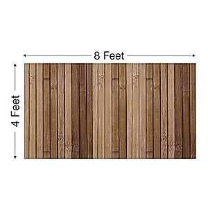Forever Bamboo Wainscoting Wall Panel for Interior Decoration Bamboo Wall Panel Carbonized Finish 4 ft H x 8 ft L