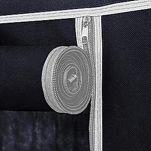 Maximize Closet Space with the 10-Tier Shoe Rack - Dustproof Cover Black - Fits up to 50 Pairs - Ideal Shoe Storage Solution for Organizing Your Closet and Wardrobe