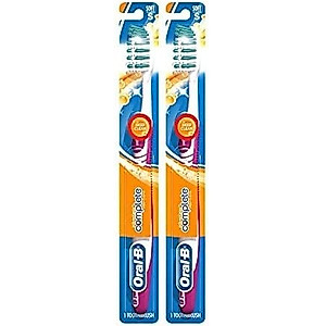 Oral-B Complete Deep Clean Toothbrush, 35 Soft (Colors Vary) - Pack of 2