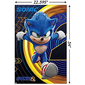 Trends International Sonic The Hedgehog 2 - Sonic Wall Poster, 22.375" x 34", Unframed Version