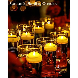 ARDUX 12 PCS LED Floating Candles - 3 Inch Flameless Plastic Floating Tea Lights for Bathtub Swimming Pool Vase Centerpiece Decoration