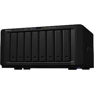Synology DiskStation DS1819+ iSCSI NAS Server with Intel Atom 2.1GHz CPU, 8GB Memory, 16TB HDD Storage, DSM Operating System