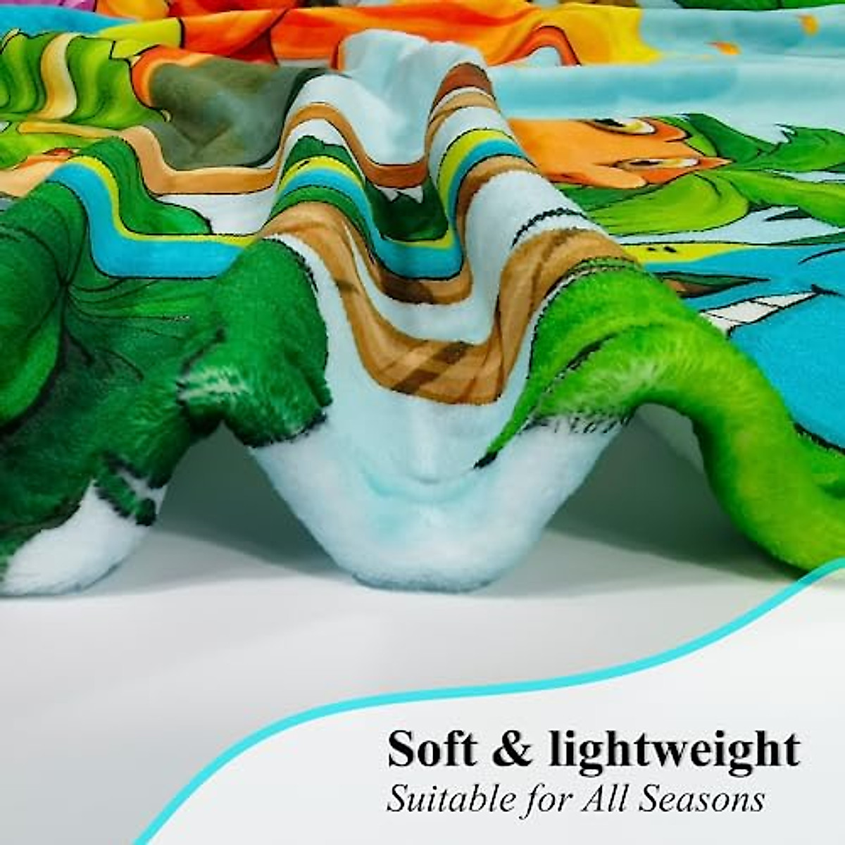 Toddler Blankets for Boys Daycare, Cartoon Dinosaur Blanket for Boys and Girls Soft Cozy Cute Baby Blankets Unisex, Dinosaur Toys Birthday Gifts for Kids Blanket 50x40 inch