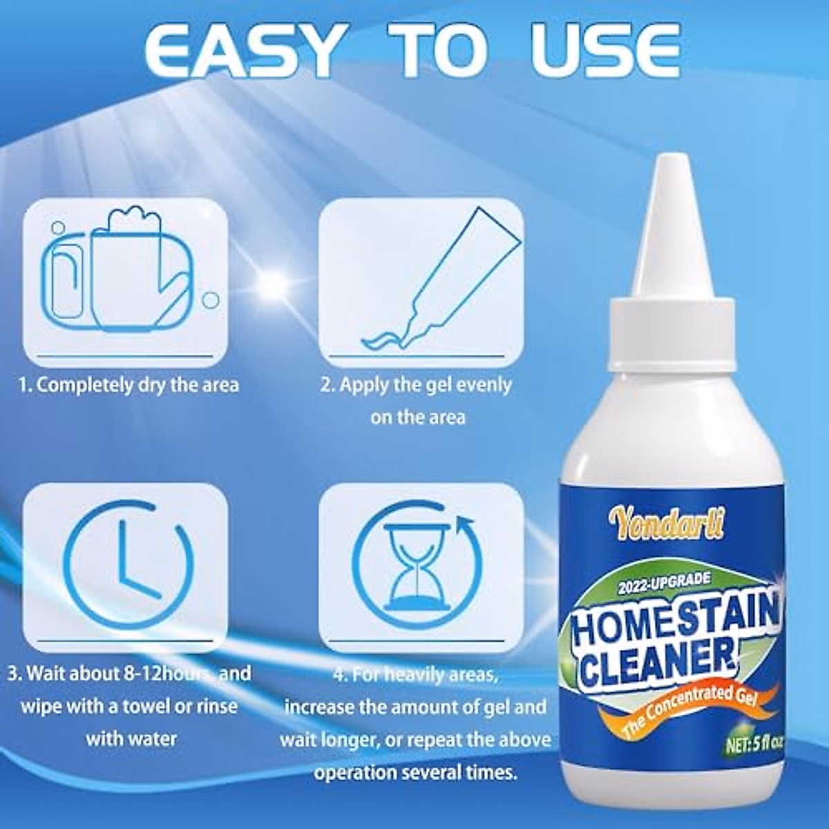 Home Remover Gel, 10 Fl Oz Remover for Washing Machine Refrigerator Strips, Household Front Load Washing Machine Cleaner, Cleaner For Tiles Sealant Bathroom Cleaning Home Sinks Grout Cleaner (5 Floz)