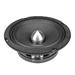 Timpano 6.5 Midrange Speaker TPT-MR6-4 Bullet 500 Watts, 4 Ohm, Shallow Mount 6.5 Inch Speakers PRO Audio Mid Range Loud Speaker (Single)
