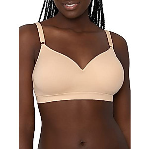 Fruit of the Loom Women's Seamless Wire Free Push-Up Bra, Black Hue/in The Buff 2-Pack, 38B