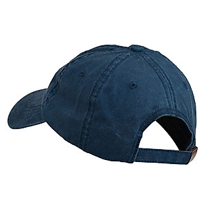 e4Hats.com Vietnam Veteran Embroidered Pigment Dyed Brass Buckle Cap - Navy OSFM