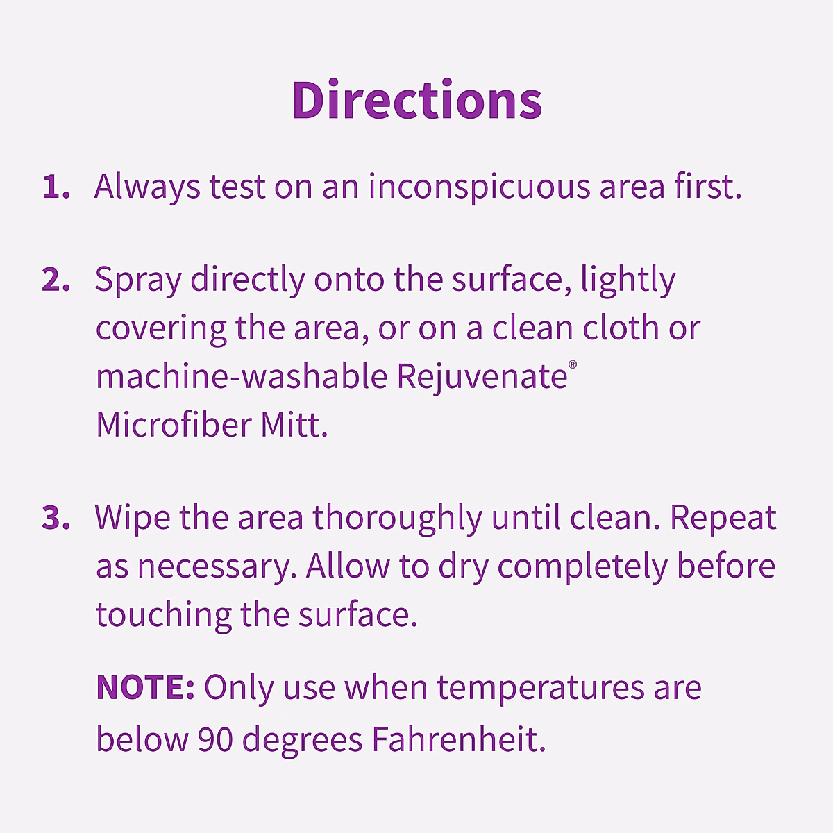 Rejuvenate Cabinet & Furniture Cleaner pH Neutral Streak and Residue Free Cleans Restores Protects