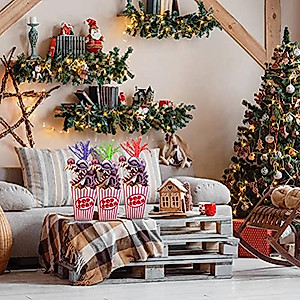 Uestamu Scary Halloween Decorations, Popcorn Clown Sculpture, Creepy Killer Clown Head Popcorn Decorations for Halloween Party Haunted House Props (A)