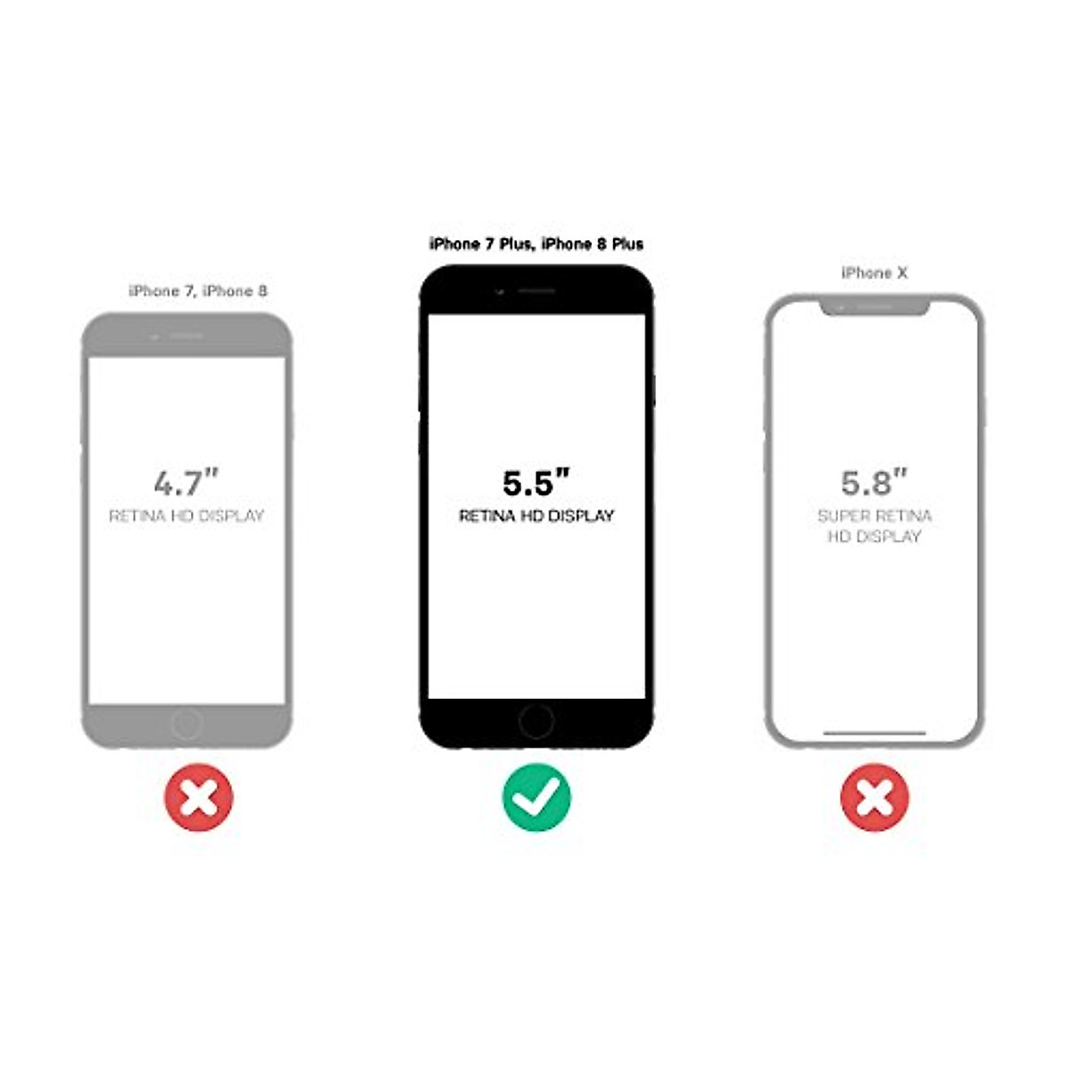 OtterBox IPhone 8 PLUS & IPhone 7 PLUS (ONLY) Symmetry Series Case - CLEAR, Ultra-Sleek, Wireless Charging Compatible, Raised Edges Protect Camera & Screen