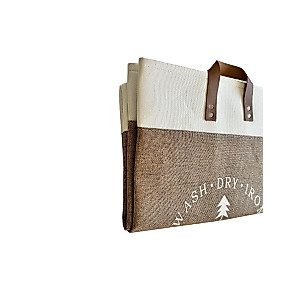 ARIASFAMILY Laundry Basket Large, Foldable Laundry Hamper, Dirty Clothes Basket, Decorative Storage Basket, Hampers bedroom aesthetic, Laundry basket organizer. Deluxe Laundry Hamper., Brown