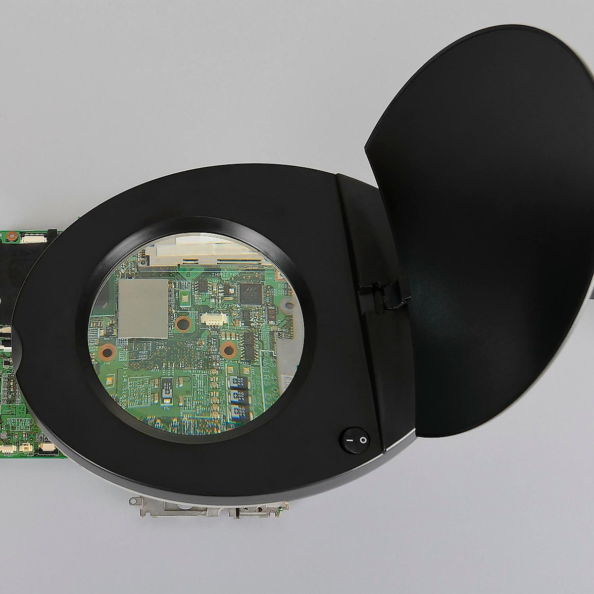 Global Industrial LED Magnifying Lamp, 3 Diopter, Black