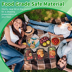 RAIHOMKIT [30 Pack 38oz Meal Prep Containers,1 Compartment Food Storage Containers with Lids,Reusable Food Prep Containers,BPA Free Plastic Containers,Stackable,Freezer/Microwave/Dishwasher Safe