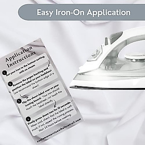 Sheet Organizer for Linen Closet | 16 Piece Iron-On Label Set | Sheet Organizers and Storage | Linen Closet Organizer | Bedsheet Organizers (Blues)