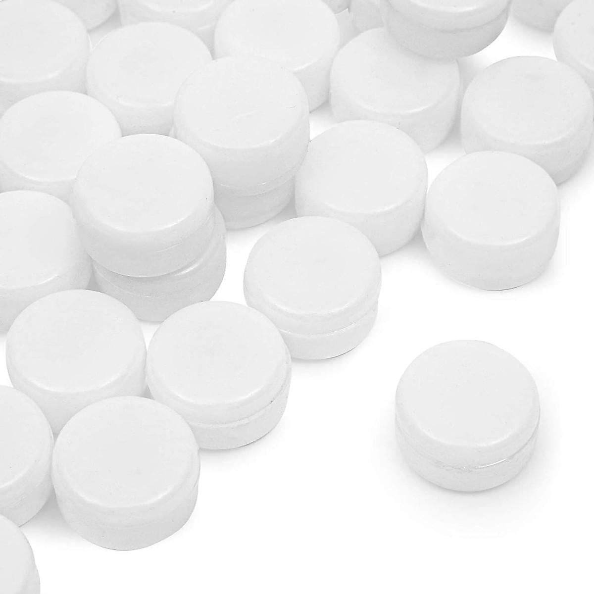 Juvale White Round Inserts for Noise Makers for Graduation, Sporting Events (0.83 in, Pack of 100)