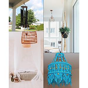 NACETURE Large Swag Hooks Plant Hooks for Ceiling Hooks for Hanging Plants - Ceiling Hangers Heavy Duty for Hanging Light - Chandelier Hook Ceiling Installation for Cavity Wall Fixing (White 4 Pack)