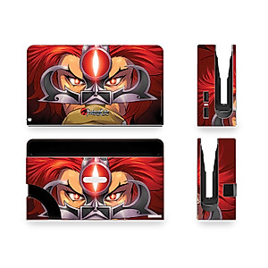 Head Case Designs Officially Licensed Thundercats Lion-O Graphics Vinyl Sticker Gaming Skin Decal Cover Compatible With Nintendo Switch OLED Bundle