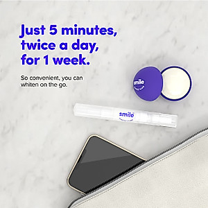 SmileDirectClub Teeth Whitening Kit with Lip Balm - 4 Pack 1.4ml Gel Pens - Professional Strength Hydrogen Peroxide