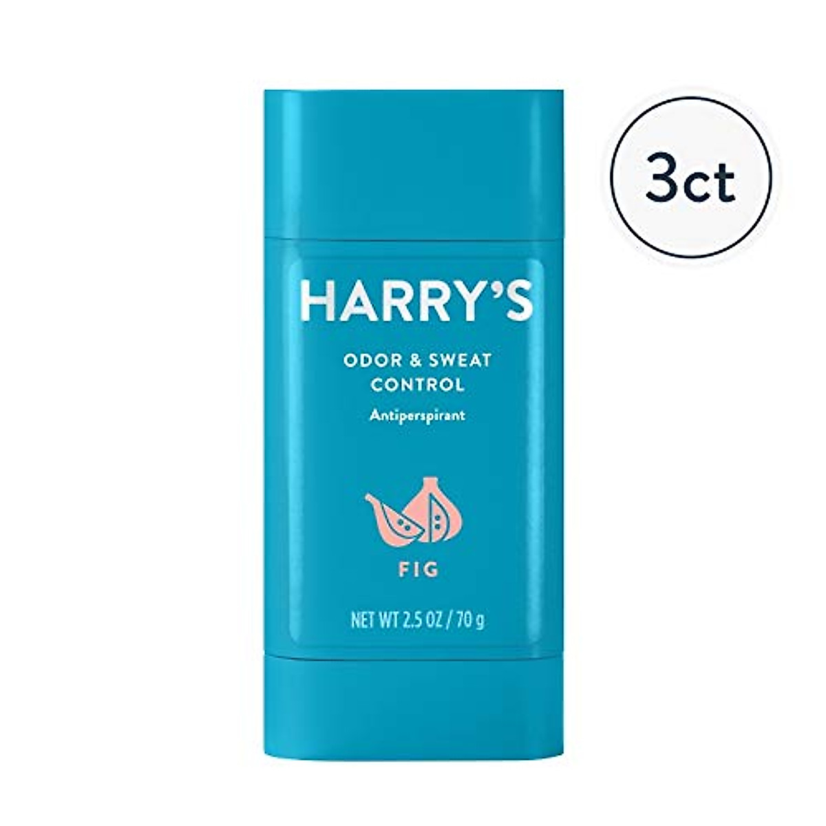 Harry's Deodorant & Antiperspirant - Odor & Sweat Control Antiperspirant for Men - Fig, 3 Count (Pack of 1)
