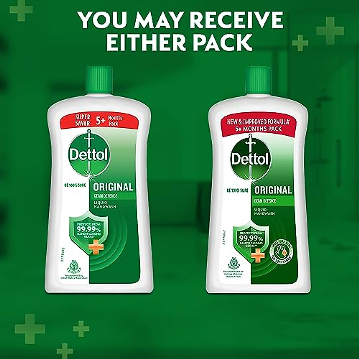 Dettol Original Liquid Handwash | 875ml (29.59 Fl Oz) | Pack of 2