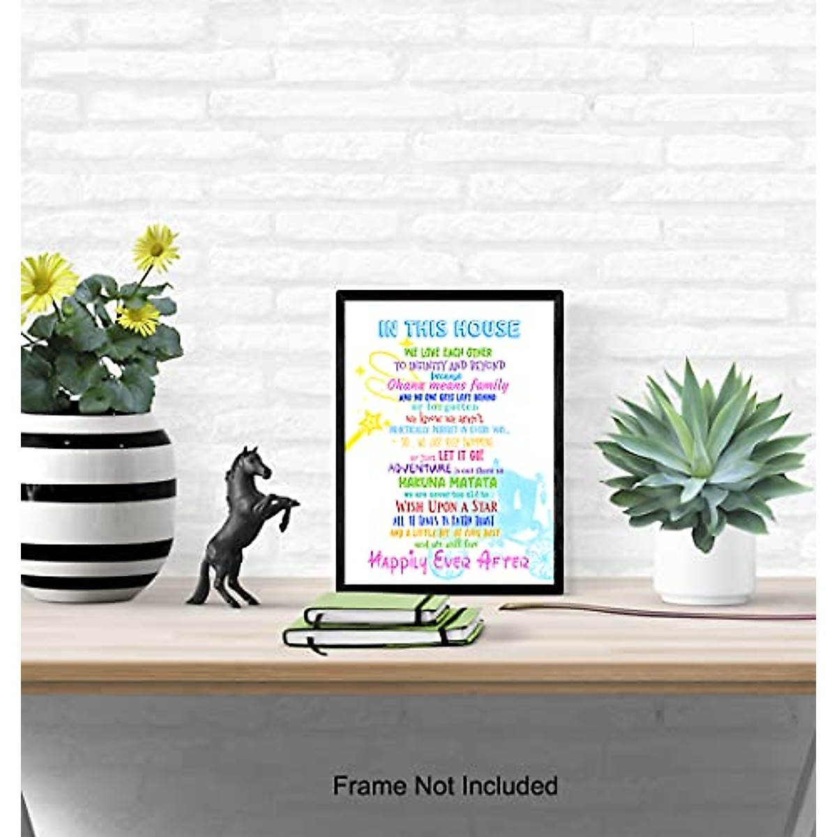 LARGE 11x14 - Wall Art - Wall Decor for Boys Room, Girls, Kids Bedroom, Family or Living Room - Positive Quotes - Inspirational Gifts - World - 11x14 print