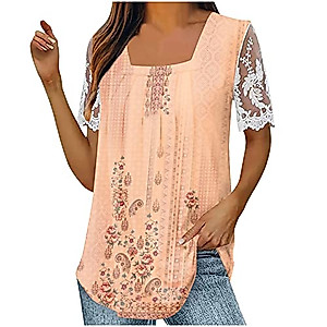 3/4 Length Sleeve Womens Tops Generic Cowgirl Tops for Women Western Sexy Black Tops with Sleeves for Women Woman's Rights Shirt Dress Shirts Women Business Casual（7-Ginger,Medium）