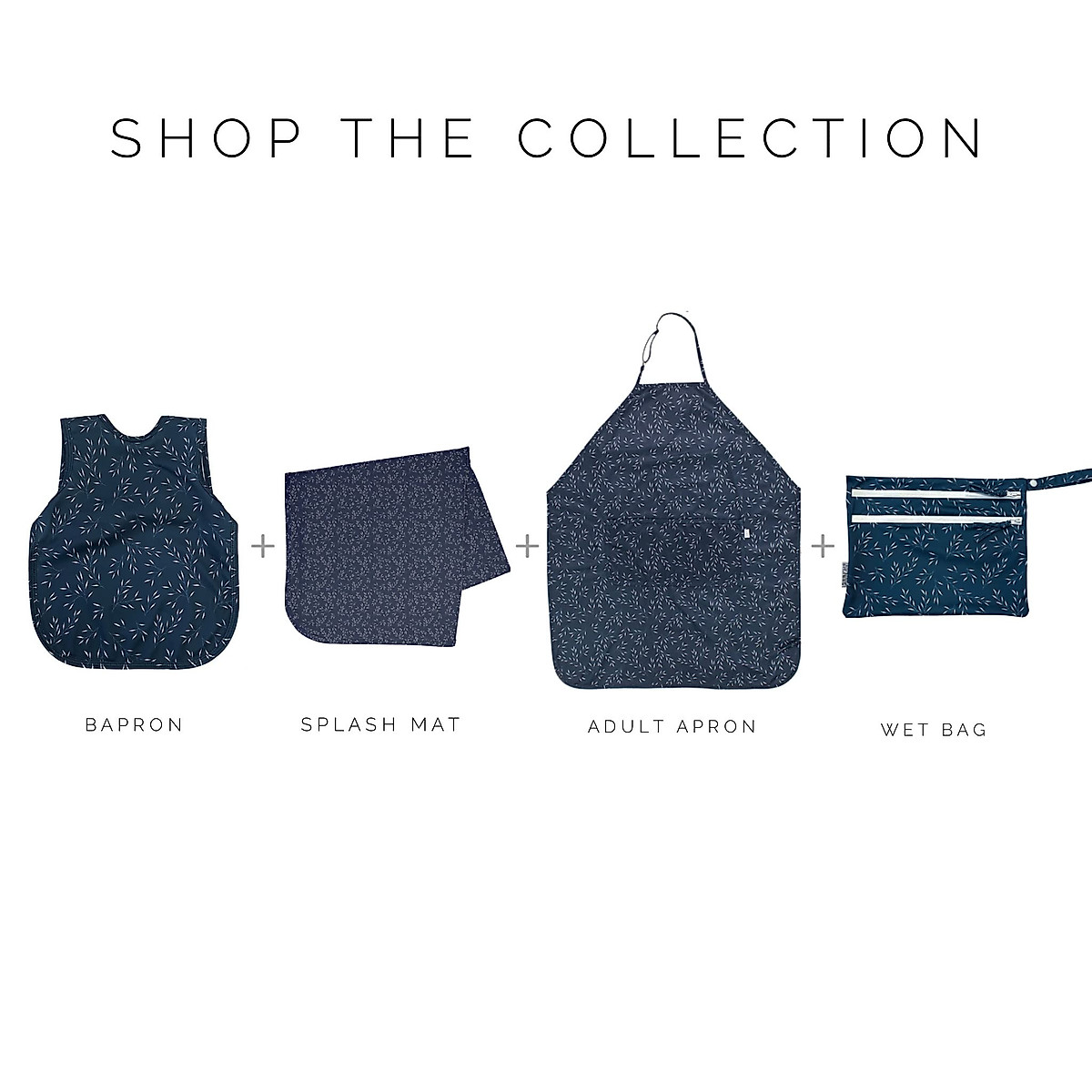 BapronBaby Willow Wet Dry Bag - Waterproof Two Zipper Pockets - Reusable for Mealtime, Diapers, Stroller, Snacks, Swimsuits - Machine Washable - 11" x 9"