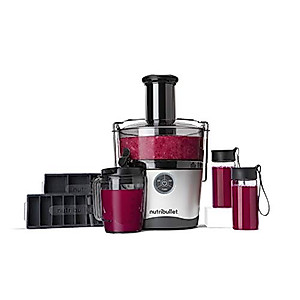 NutriBullet Juicer Pro Centrifugal Juicer Machine for Fruit, Vegetables, and Food Prep, 27 Ounces/1.5 Liters, 1000 Watts, Silver, NBJ50200