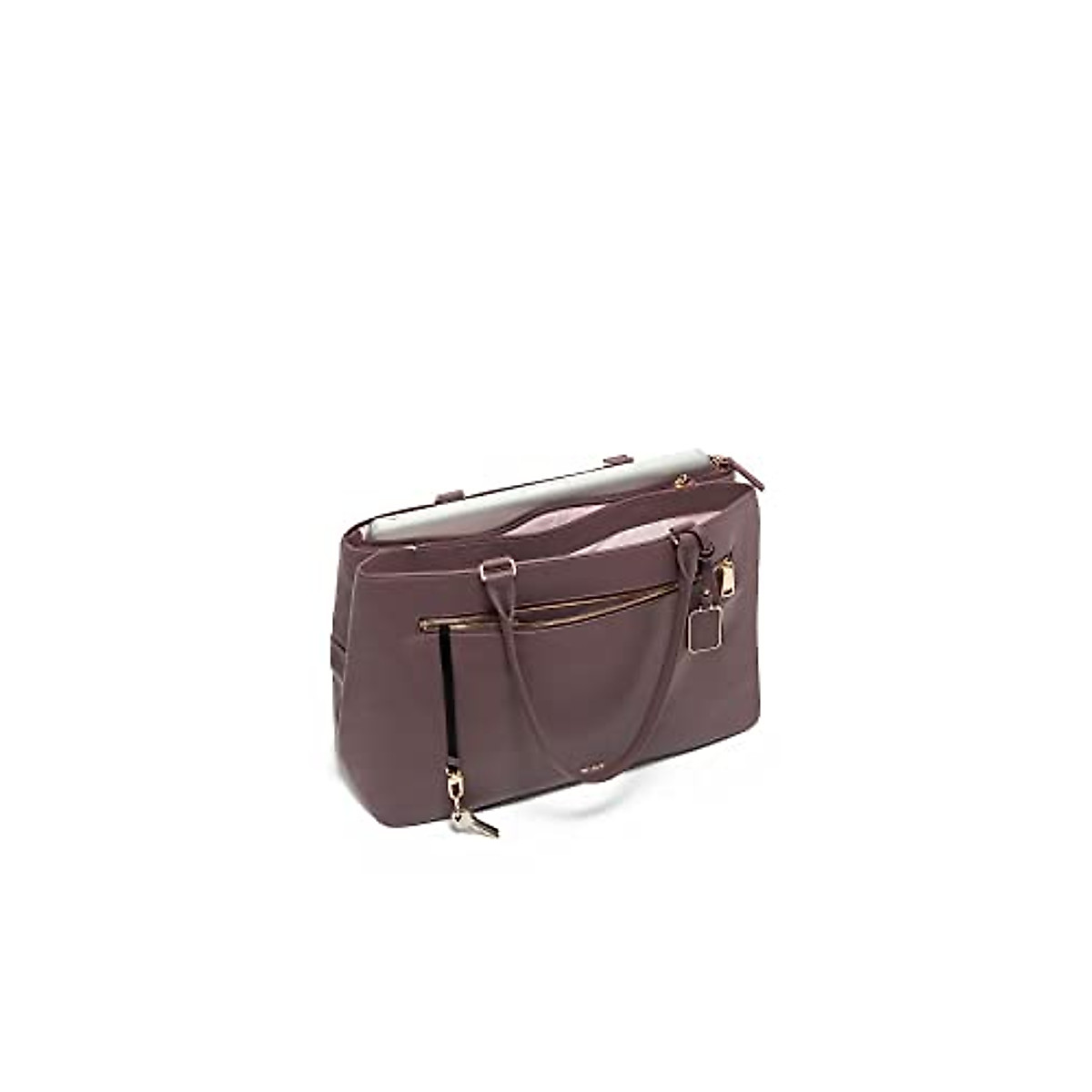 TUMI - Voyageur Sidney Leather Business Tote - Dark Mauve