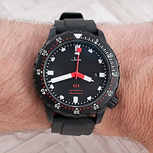 StrapHabit Quick Release Rubber Watch Strap Band FKM 20mm 22mm 24mm (Black, 22mm)