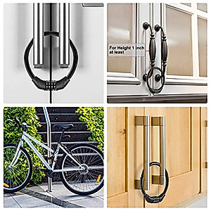 Rofio Refrigerator Lock, Upgraded 4 Digit Fridge Lock for French-door Refrigerators, Cabinet Locks, Easy to Set and Use