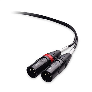 Senor Cable 3.5mm 1/8 Inch TRS to 2 XLR Cable, Male to Male Aux to Dual XLR Breakout Cable - (10 Feet)