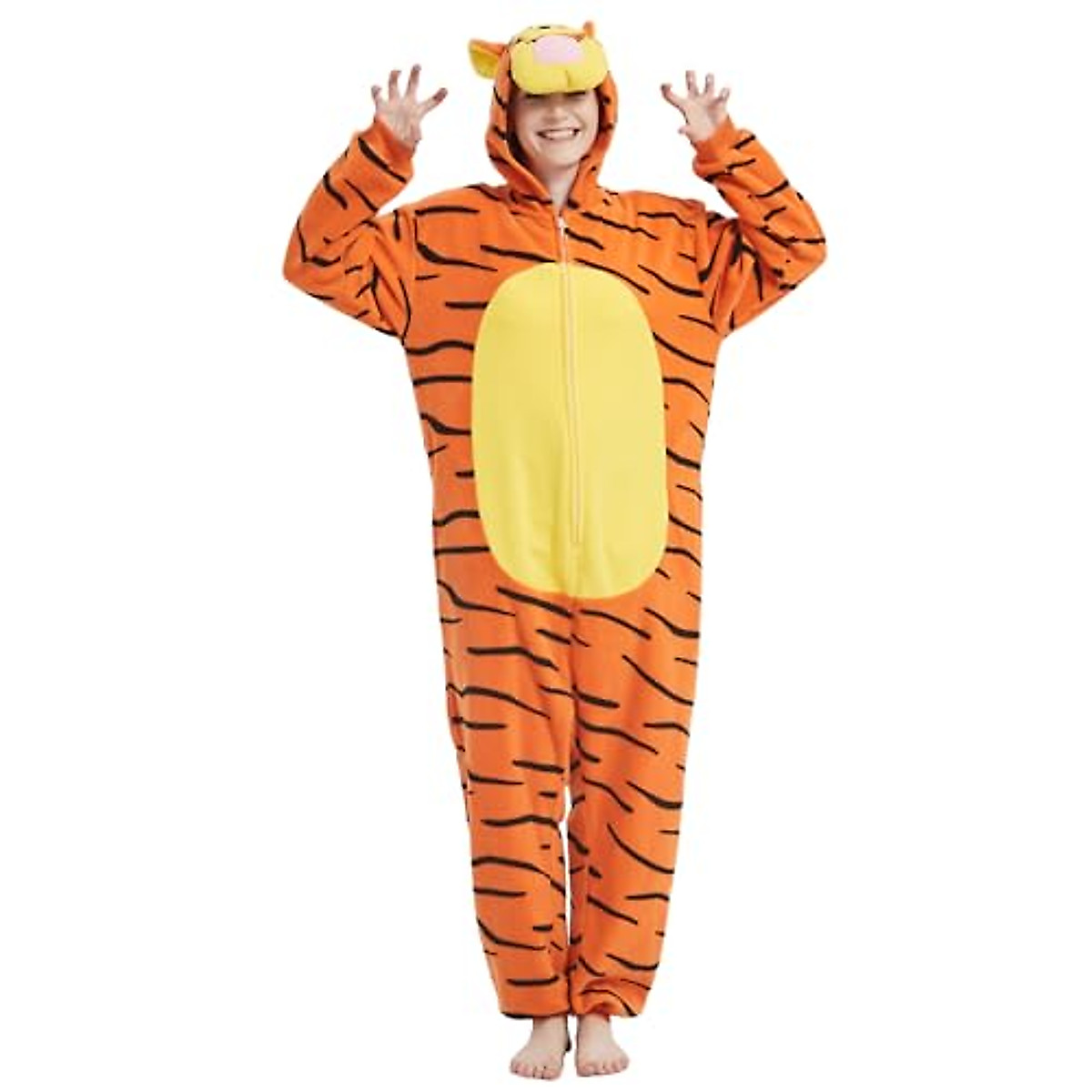 Waninxoin Unisex Adults Halloween Costumes Onesie Animal Outfit Sleepwear animal One-piece pajamas