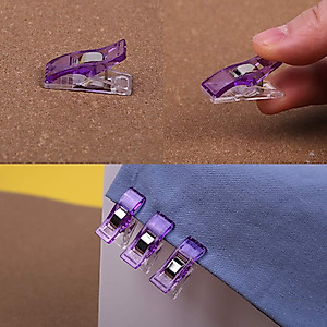 45mm Fabric Cutter Set, Rotary Cutter Tool Kit with 6 Replacement Rotary Blades, Quilting Rotary Cutter with Safety Lock Ergonomic Classic Comfort Loop for Crafting Sewing Quilting (Purple)