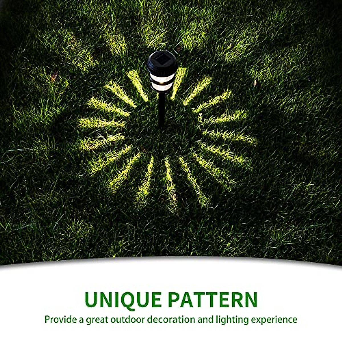 GIGALUMI 12 Pack Solar Garden Lights, Outdoor Solar Lights Waterproof, Automatic Solar Pathway Lights for Yard, Landscape, Lawn, Patio, Path, and Driveway (Cold White)