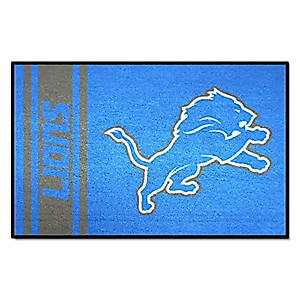 FANMATS 8241 Detroit Lions Starter Mat Accent Rug - 19in. x 30in. | Sports Fan Home Decor Rug and Tailgating Mat Uniform Design