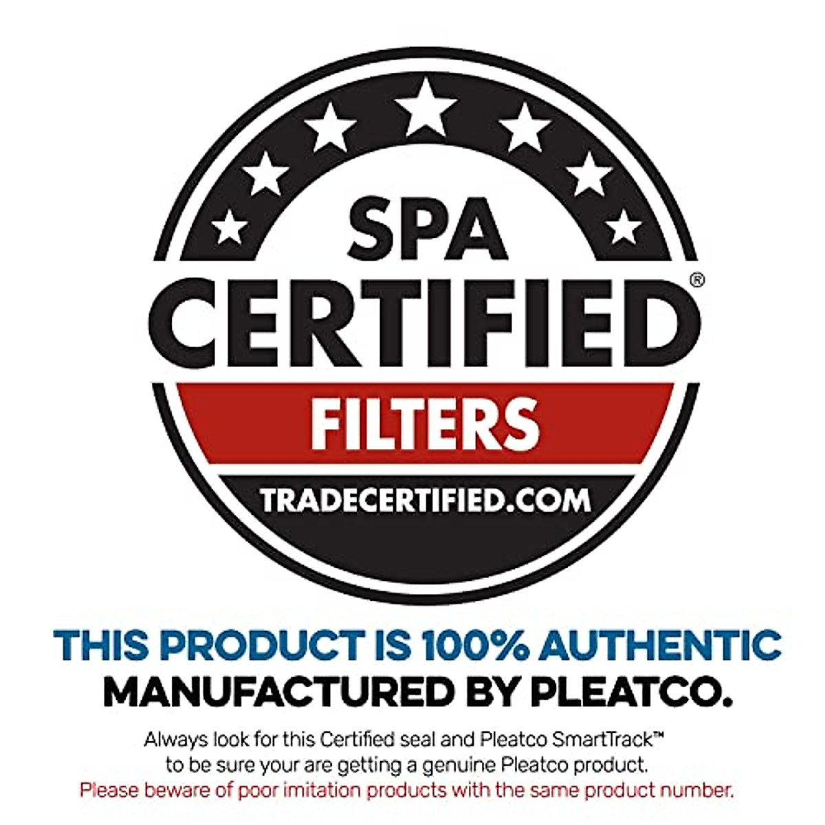 Pleatco PCD50-EC Spa Filter Cartridge Replacement for Unicel: C-7451, Filbur: FC-3084, OEM Part Numbers: 33016, White