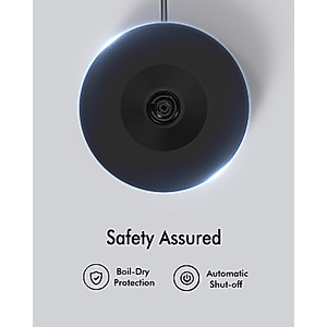 LONGDEEM Electric Kettle Stainless Steel 1.7L - 1500W Quick Boil, Retro Style, Auto Shut-Off, Boil Dry Protection with Filter & Water Gauge - Perfect for Tea, Hot Water