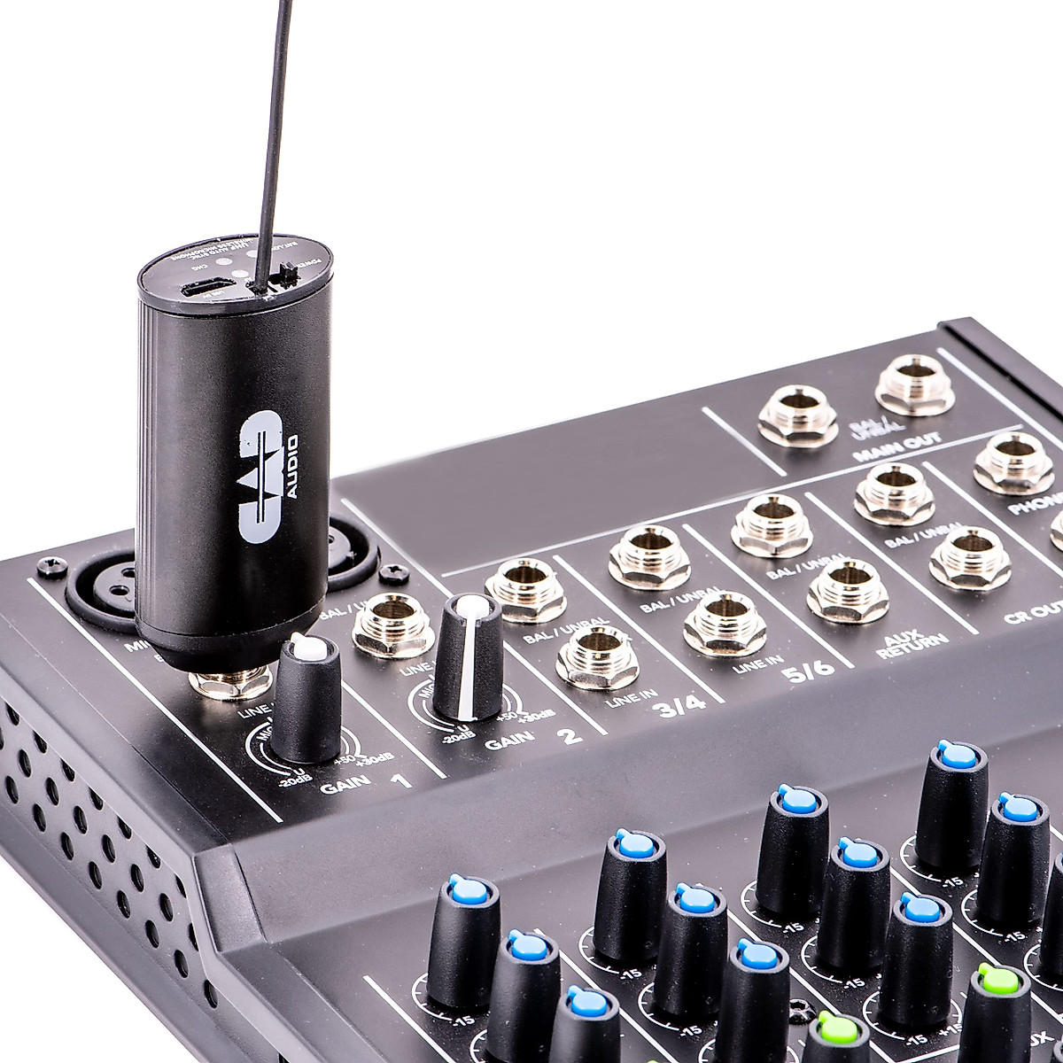 CAD Audio GXLD2QM Digital Frequency Agile Dual HH Wireless Microphone System with USB and TRS Podcast and Content Creator ready adapters