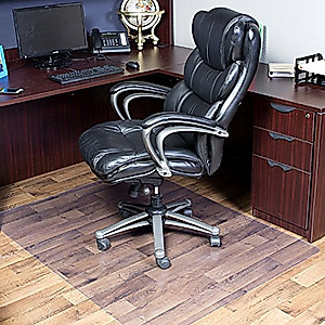 Dimex 46"x 60" Clear Rectangle Office Chair Mat For Hard Floors (1532630)