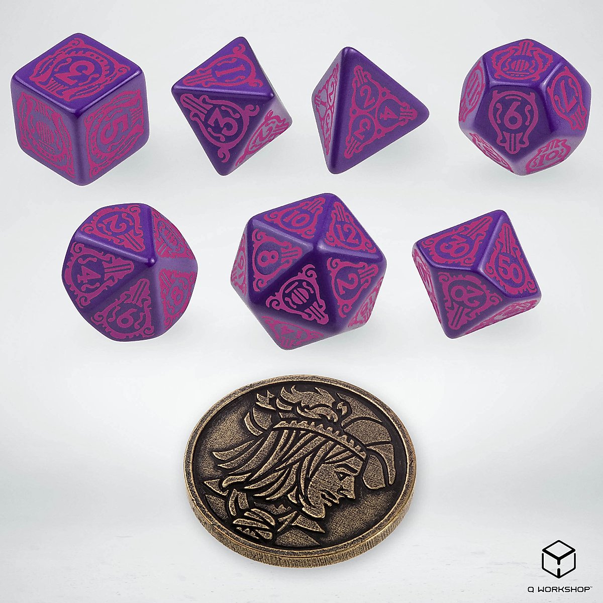 Q-Workshop Witcher Dice Set. Dandelion - Q-Workshop Conqueror of Hearts