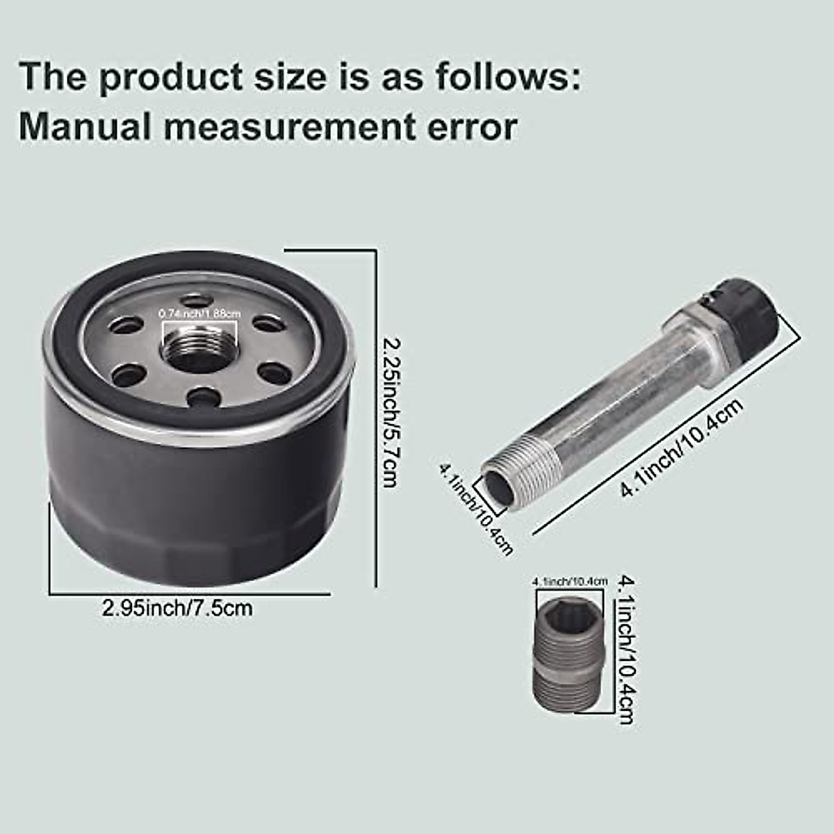 MIU13767 AM131611 AM125424 Easy Change Conversion Kit Compatible with J-ohnDeere Lawn and Garden Tractor MIU13767B, S160, S130, E120, E130, E150 & With 1 Oil Filter, 1 Drain Plug, 1 Adapter Fitting
