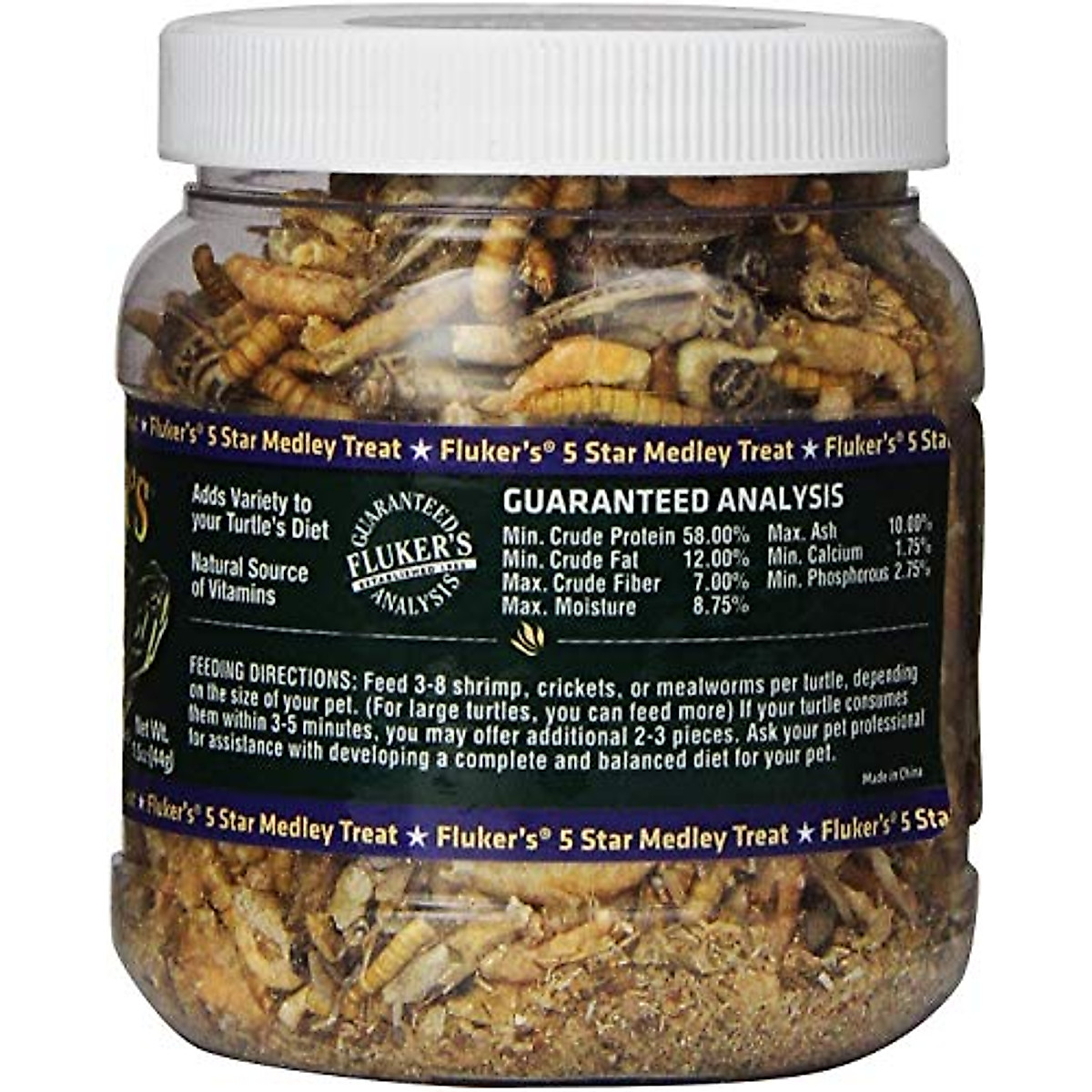 Fluker Labs SFK72020 Aquatic Turtle Medley Treat Food, 1.5-Ounce (Pack of 4)