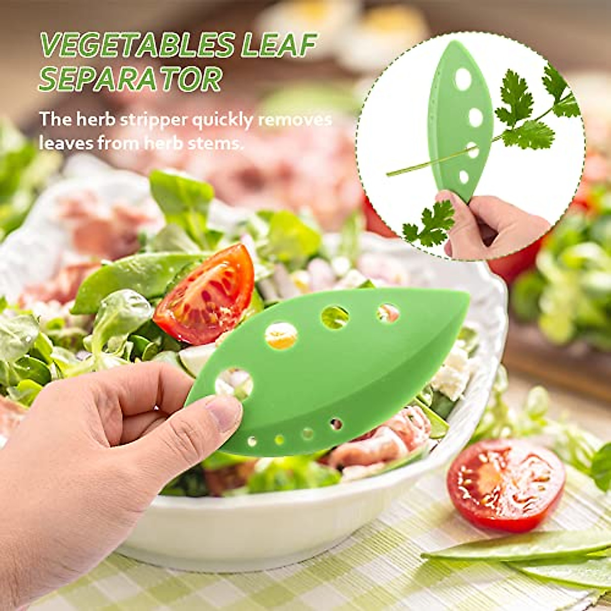 Herb Keeper Set, Herb Saver for Refrigerator, Herb Scissors, Pack Herb Stripper Herb Saver Pod Keeps Greens Fresh for 2-3 Weeks(size:2pc)