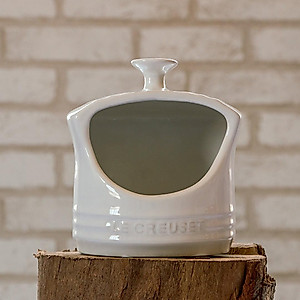 Le Creuset Stoneware Salt Crock, 10 oz., white