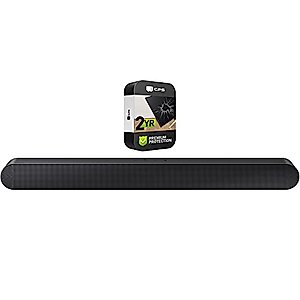 SAMSUNG HW-S50B/ZA 3.0ch All-in-One Soundbar with Dolby 5.1 DTS Virtual:X 2022 (Renewed) Bundle with 2 YR CPS Enhanced Protection Pack