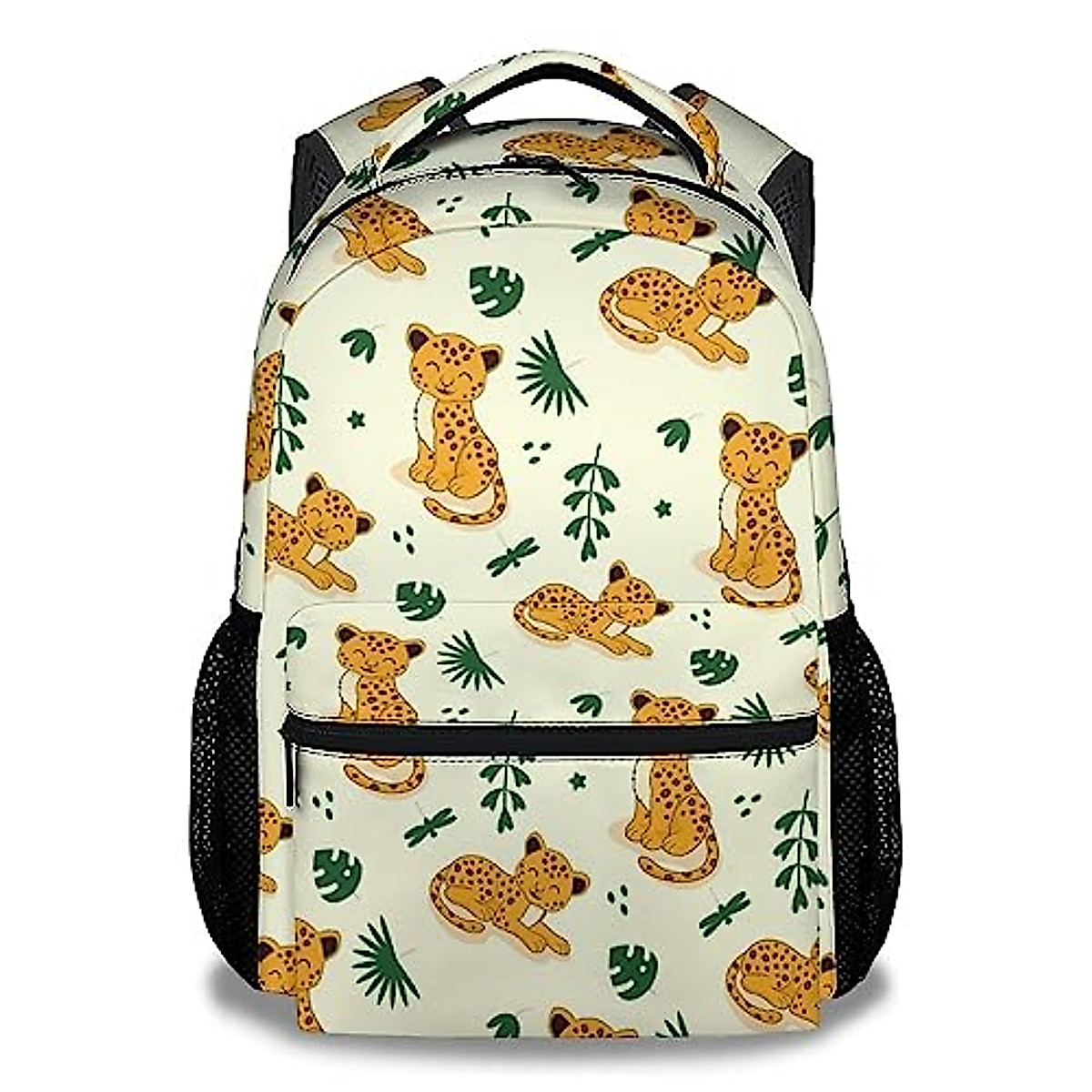 CUSPCOD Cheetah Backpack for Girls Boys, 16 Inch School Bookbag with Adjustable Straps, Travel Bag Durable, Lightweight, Large Capacity