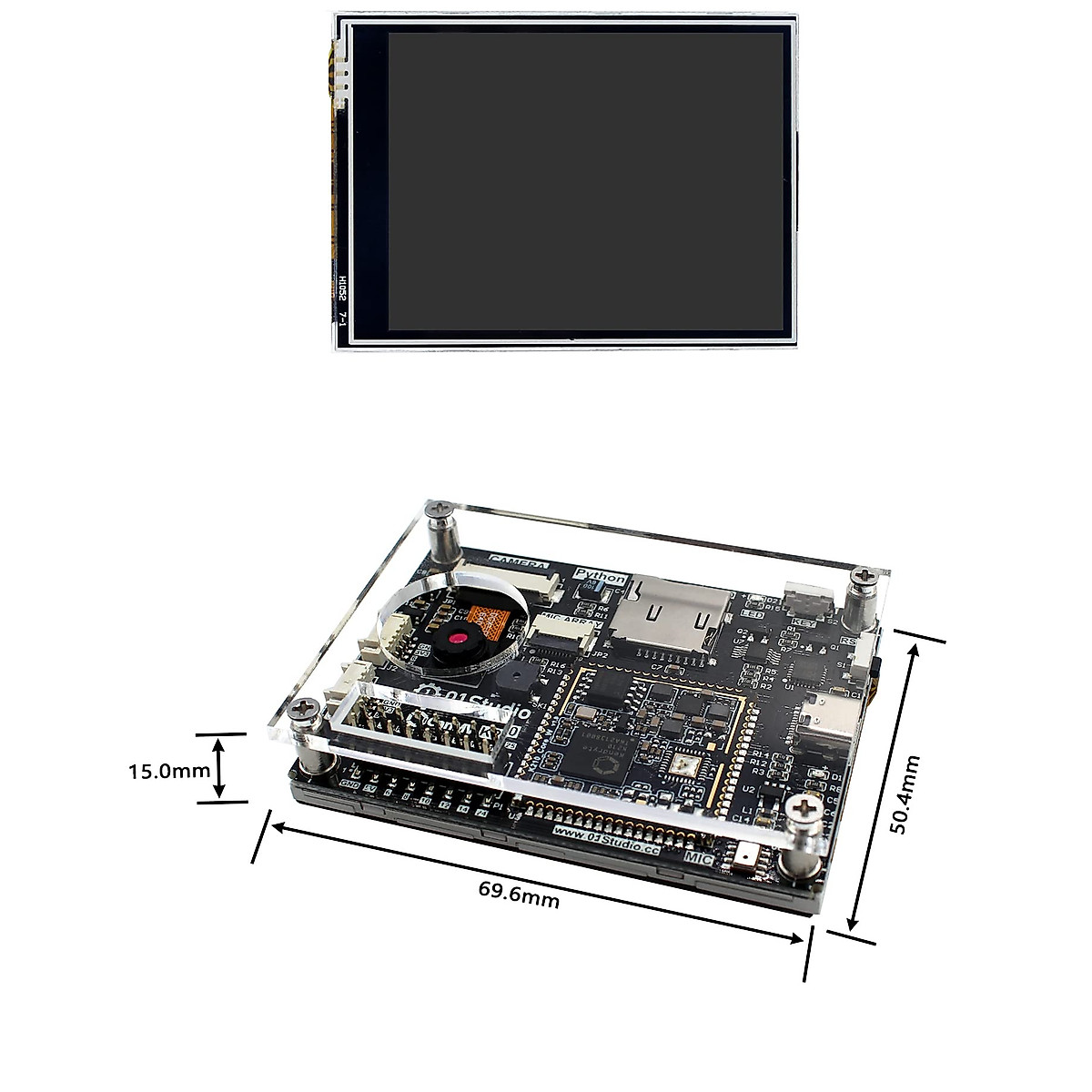 youyeetoo CanMV AI Development Kit, K210 RISC-V chip,Come with Camera/LCD/MIC, Rich Open Source Tuturials for Machine Vision, Audio Recognition